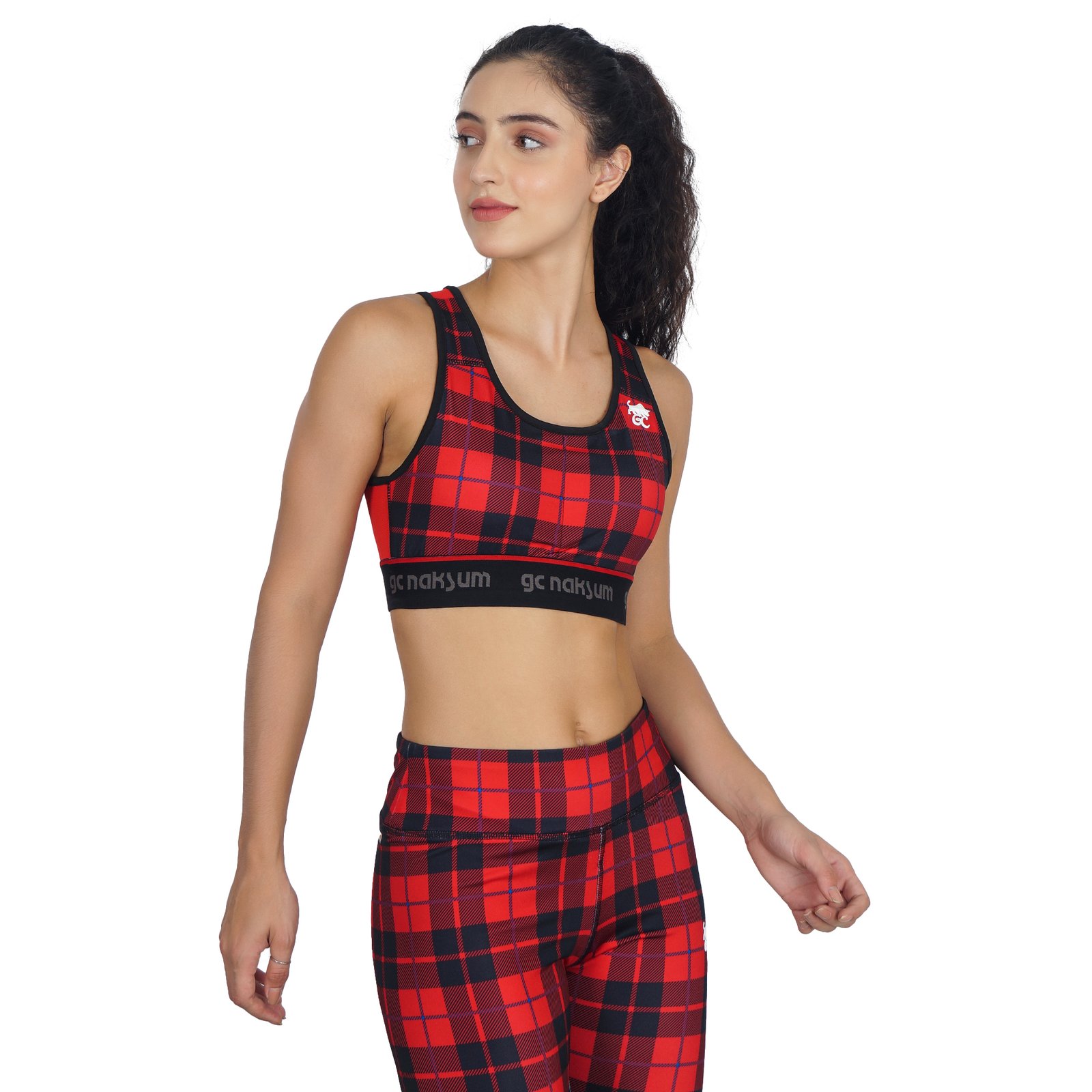 Women's Energy Gym Sports Bra Col Red - GC Naksum Activewear ...